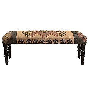 LR Home Southwestern Indoor Bench, 3'11" X 1'4", Multi