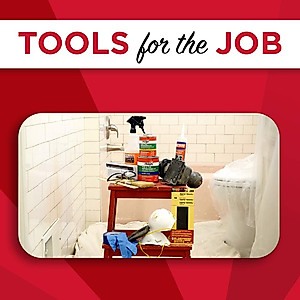 MAGIC 3124 Tub and Tile Refinishing Kit - Bright White - Paint On - Works On Ceramic Porcelain Acrylic Fiberglass Surfaces