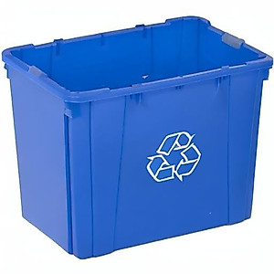 CX 14 Gallon Recycling Bin, Indoor/Outdoor, Stackable (6-Pack)