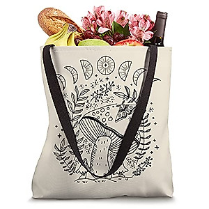 Dark Academia Goblincore Cottagecore Aesthetic Witchy Moon Tote Bag