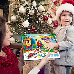 SpringFlower See & Spell Matching Letter Game for Preschool Kindergarten Kids,Learning Educational Toy,Toddler Learning Activities,CVC Word Builders for 3 4 5 6 Years Old Boys and Girls,80Pcs