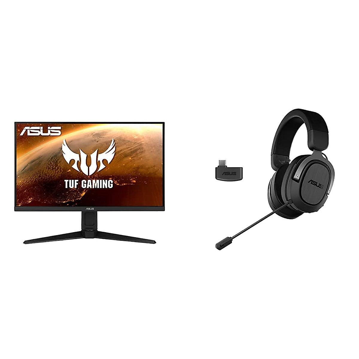 ASUS TUF Gaming 27” HDR Gaming Monitor & TUF Gaming H3 Wireless Headset