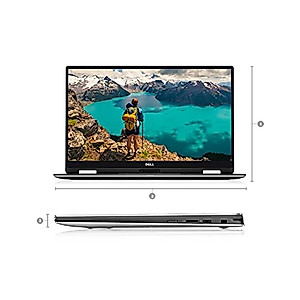 Dell XPS 13 9365 13.3in 2 in 1 Laptop FHD Touchscreen 7th Gen Intel Core i7-7Y75, 8GB RAM, 256GB SSD, Windows 10 Home (Renewed)