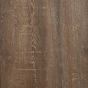 Household Essentials 4 Tier Storage Tower Shelf with Metal, Grey Shelves – Black Frame, Ashwood