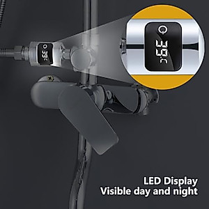 CAZSTYK Hot Tubs Water Temperature Electricity LED Display Shower