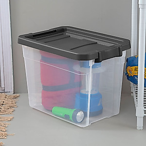Sterilite Box Stacker Modular Clear 30QT 14733V06