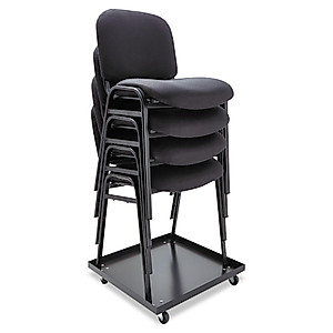 Alera ALESCCART Stacking Chair Dolly, 22-1/2w X 22-1/2d, Black