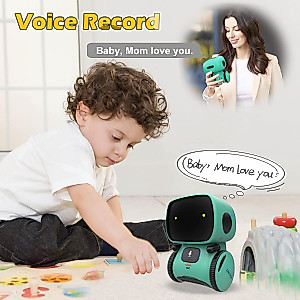 KaeKid Robots for Kids, Interactive Smart Robotic with Touch Sensor, Voice Control, Speech Recognition, Singing, Dancing, Repeating and Recording, Robot Toy for 3 4 5 6 7 8 Year Old Boys Girls