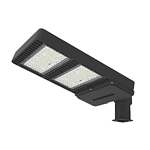 LED Parking Lot Lights 300W Shoebox Light for Round Pole in Street 39000lm AC100-277V for Path Garden and Outdoor Places Area Light IP65 Waterproof (300W)