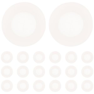 PACKOVE Silicone Straw Hole Plugs Mason Jar Lids Airlock Grommet Fermenter Lid Grommet For Mason Jars Straws Airlock Beer Wine Bucket 20PCS (Outer Diameter 17MM, Inner Diameter 10MM)