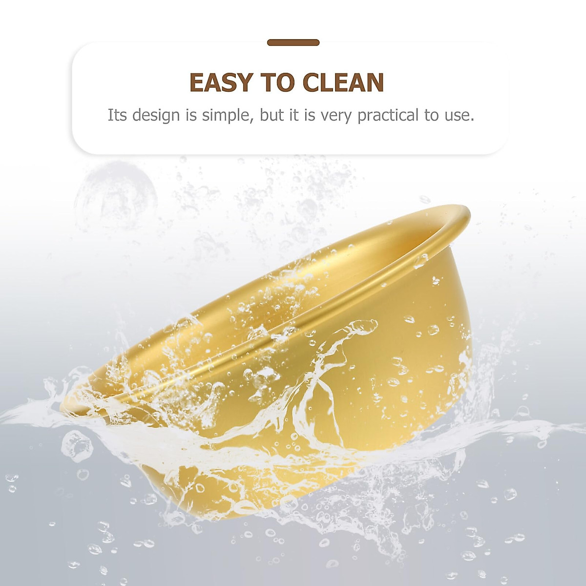 Kichvoe Korean Pot Korean Rice Wine Bowl: 4pcs Korean Rice Aluminum Bowls Korean Traditional Bowls Multi-function for Home Restaurant Food Pickle Golden 12cm Korean Stone Pot