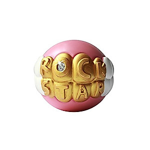 Humunga Bling Rock Star Teeth Shaped Ball Toy for Medium and Large Dogs