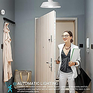 Linkind PIR Motion Sensor, Wireless Motion Detector, Zigbee White, for DIY Use with Linkind Home Security System, Automation with Linkind Smart Zigbee LED Lights, LINKIND Hub Required (NOT Included)