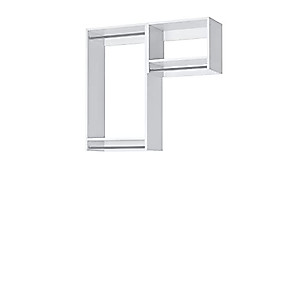 Closet Kit with Hanging Rods - Corner Closet System - Closet Shelves - Closet Organizers and Storage Shelves (White, 48 inches Wide) Closet Shelving