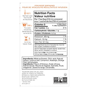 TAZO Passion Herbal Tea Bags, Hot or Iced, Caffeine Free, 20 Total Tea Bags