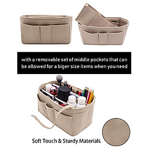 LEXSION Felt Insert Bag Organizer Bag In Bag For Handbag Purse Organizer Fits Speedy Neverful