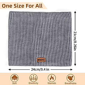 Winter Neck Gaiters for Men 3 Pack,Neck Warmer Men Women with Thermal Thick Warm Fleece Lined Cold Weather,Mens Scarf Winter Ski Face Mask Cover Windproof Scarves（Black,Navy，Grey）