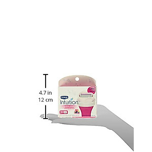 Schick Intuition Island Berry Womens Razor Refills with Acai Berry Extract, Pack of 3