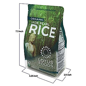 Lotus Foods Organic Jade Pearl Rice, 15 Ounce (packaging may vary)