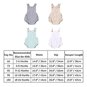 1st Birthday Outfit Boy, Smash Cake Outfit Boy Infant Baby Boho One-Piece Sleeveless Cotton Backless Overalls Romper Summer Jumpsuit Clothes for Cake Smash Photo Shoot Light Blue 12-18 Months