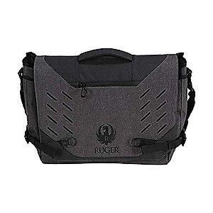 Allen Company Messenger Bag and Backpack with Laptop and Concealed Carry Pocket, Gray/Black