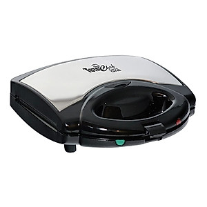 Total Chef 4-in-1 Waffle Maker, Indoor Grill, Sandwich Maker, Panini Press, Electric Griddle, Toaster, Removable Non-Stick Cast Iron Plates, Perfect for Grilled Cheese, Breakfast, Omelets