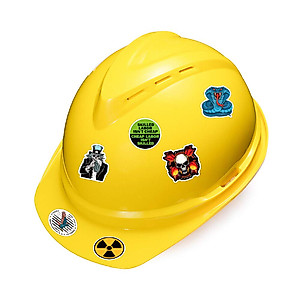 105pcs Pack Hardhats Stickers for Helmet Tool Box Water Bottle, Waterproof Vinyl Sticker for Welding Construction Lineman Ironworker Electrician Union Military, Funny Decals for Men Adult Labor Worker