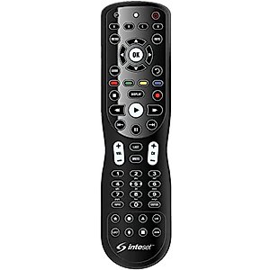 Inteset 4-in-1 Universal Backlit IR Learning Remote for use with Apple TV, Xbox Series X/S, Roku, Media Center/Kodi, Nvidia Shield, Most Streamers & Other A/V Devices