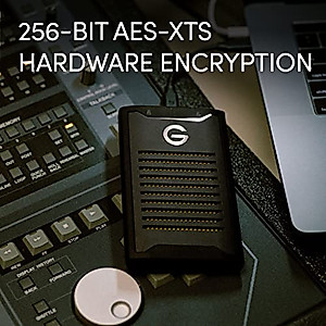 SanDisk Professional 4TB G-Drive ArmorLock SSD - Encrypted NVMe Solid State Drive, 1000MB/s, USB-C, High-Level Security, Ultra Rugged - SDPS41A-004T-GBANB