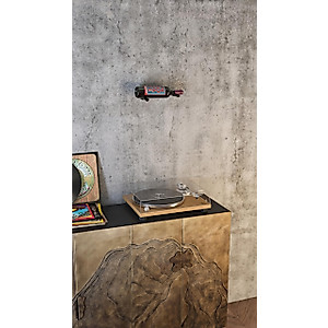 VintageView Vino Pins – Metal Wall Mounted Wine Bottle Rack for Wood Surfaces - Stylish Modern Wine Storage with Label Forward (Matte Black, 1 Bottle)