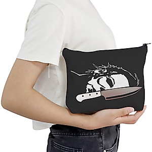 POFULL Horror Lover Gift Horror Movie Merchandise Horror Friends Gift Killer Makeup Bag (M Horror bag)