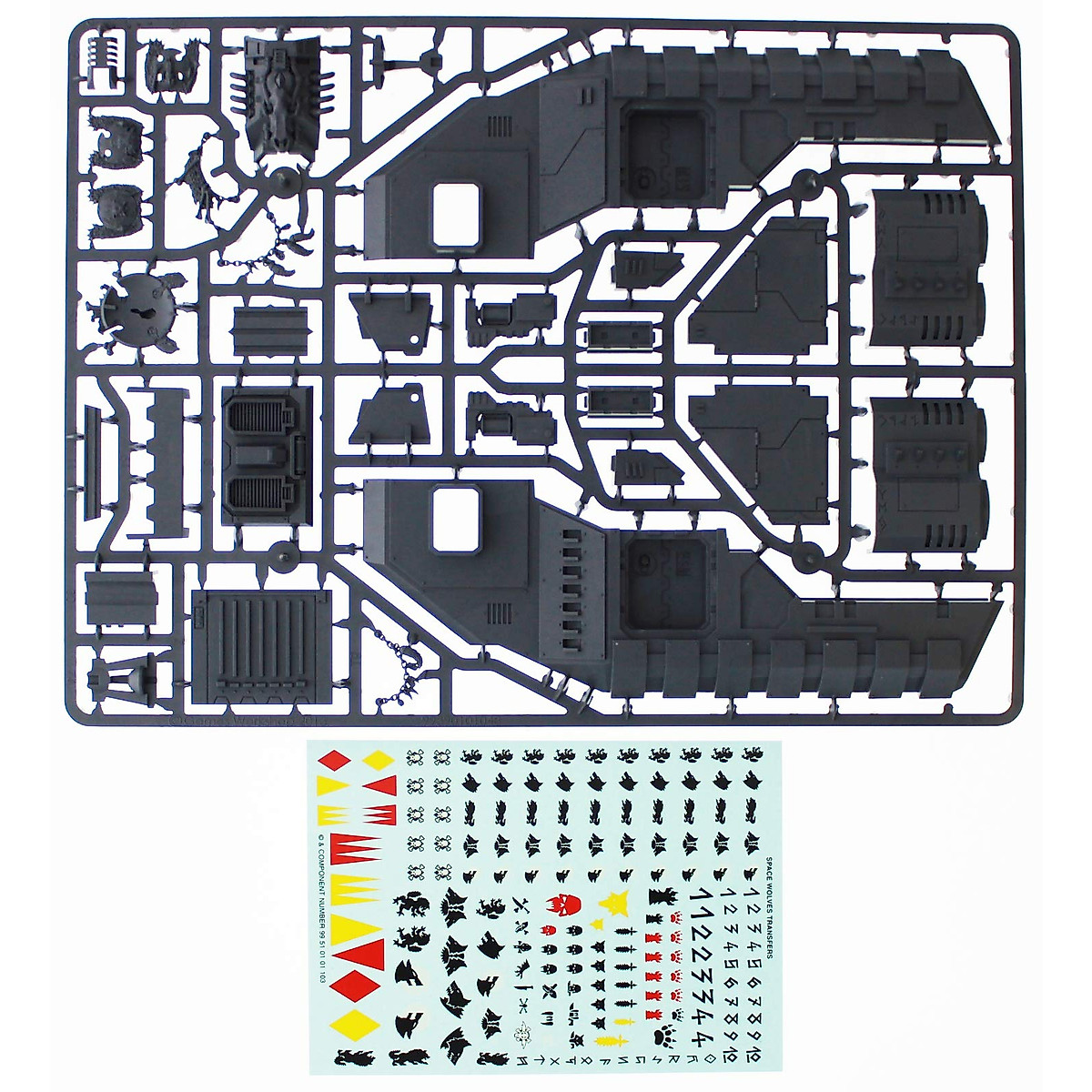 Games Workshop 99120101117" Warhammer 40,000" Space Wolves Storm Fang Gunship Action Figure