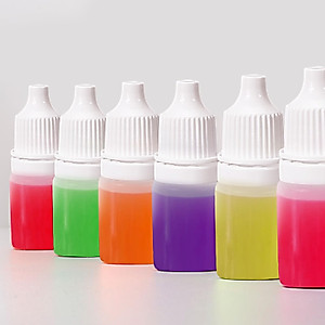 Olutacot 220 Pcs Dropper Bottles Eye Dropper Bottle Bulk Small Plastic Liquid Container Portable Squeezable Eye Liquid Dropper with Caps and Plug for Oil Eye Liquid Storage (5ml)