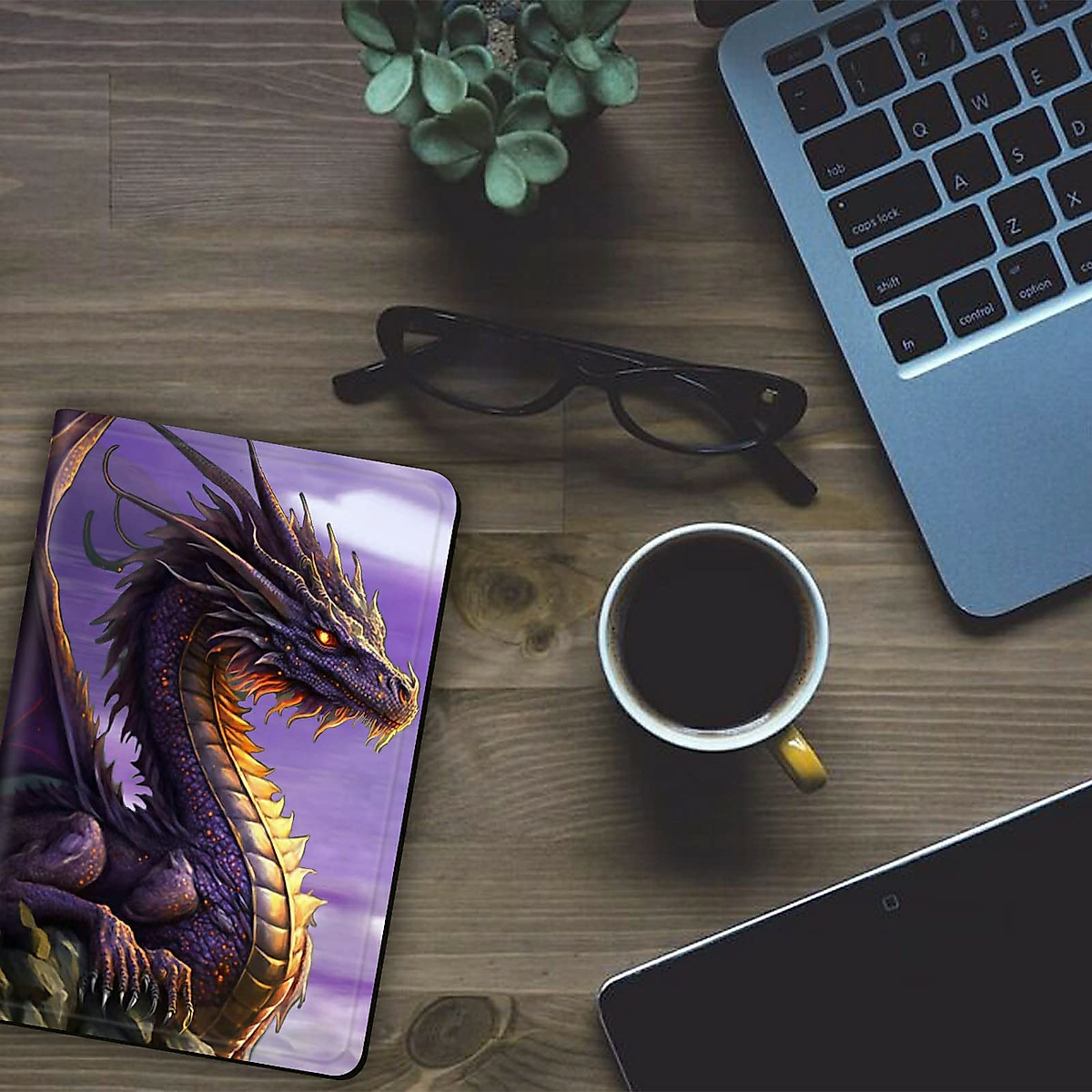 Case for All-New Kindle Fire HD 10 & 10 Plus Tablet 11th/13th Generation 2021/2023 Lightweight Smart Case Adjustable Stand Protective Cover with Auto Wake/Sleep - Purple Dragon