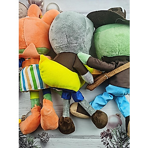 3 PCS Plants and Jester Plush Zombie Sets Toy Postman, 1 2 Stuffed Soft Jester Zombie Doll, Duck Zombies PVZ Plush Figure Doll New