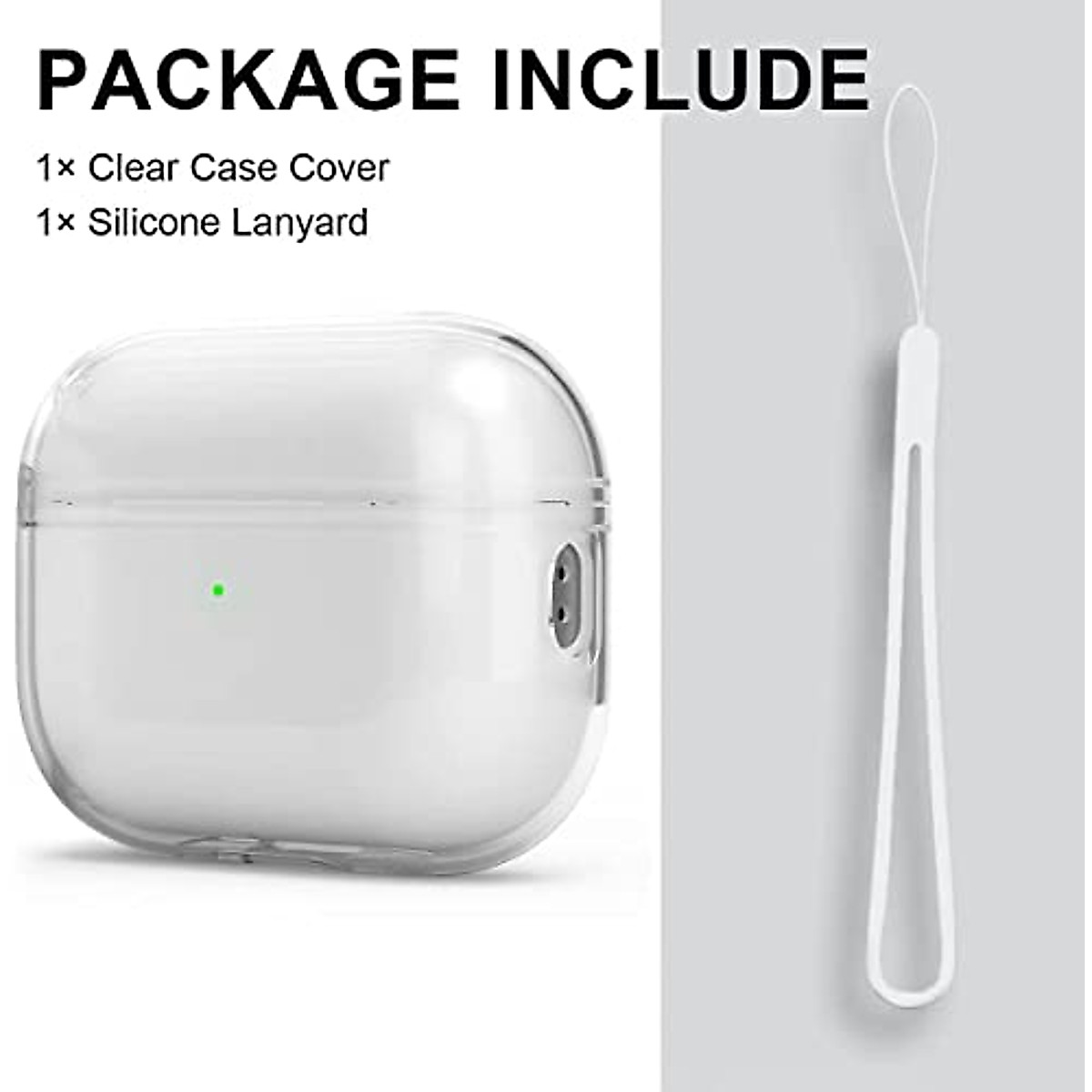 Airpods Pro 2nd Generation Case Clear, Soft Shockproof AirPods Pro 2 Case 2022 Protective Cover with Hand Strap Lanyard Transparent AirPods Pro 2 Gen Case Skin for Men and Women (Clear Pink)