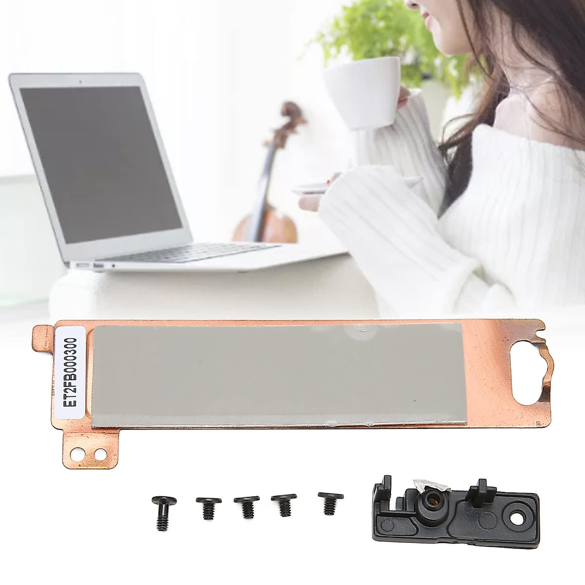 SSD Cooler Cover for Nvme M.2 NGFF SSD, Solid State Drive Cooler Cover, Made of Rugged Aluminum Alloy for 5400 5401 5404 5410 5411 Model