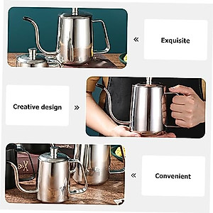 GRADENEVE Coffee Pot Office Tea Kettle Coffee Brewing Tool Coffee Machines Water Kettle Coffee Espresso Maker Drip Coffee Maker Kettle Kettle Gooseneck Kettle Stainless Steel