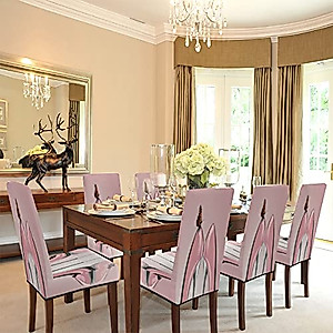 High Heel Chair Covers for Dining Room Set of 4 Color High Heel Butterfly Stretchable Washable Removable Kitchen Chair Slipcovers Protector for Dining Room Hotel Ceremony Party Wedding