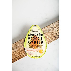Onyx Professional Avocado Foot Scrub, Gentle Exfoliating Foot Treatment with Vitamin E