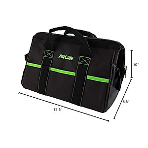 Arcan 16-Inch Tool Bag, 6 Outside Pockets and End Handles (ABAG6)