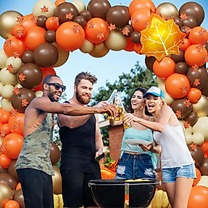 Fall Balloon Arch Thanksgiving Balloon Arch Friendsgiving Party Decorations With Orange Brown For Autumn Harvest Fall Birthday Little Pumpkin Baby Shower Decorations