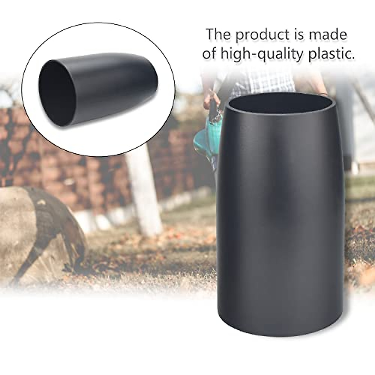 KitchenKipper Blower Flat Spread Nozzle for Milwaukee M18 2724-20 & 2724-21 Fuel Leaf Blower, Work for Drying, Blow-Drying -Leaf Blower Flat Nozzle Tip (Black)