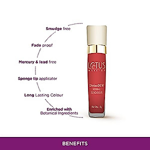 Lotus Herbals DivineDew Herbal Sindoor, Rosy Blush, 8g