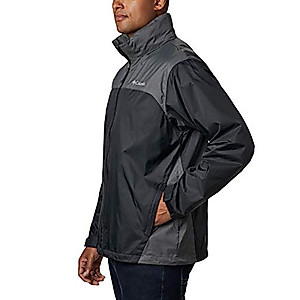 Columbia Men's Glennaker Lake Rain Jacket, Black/Grill, XX-Large