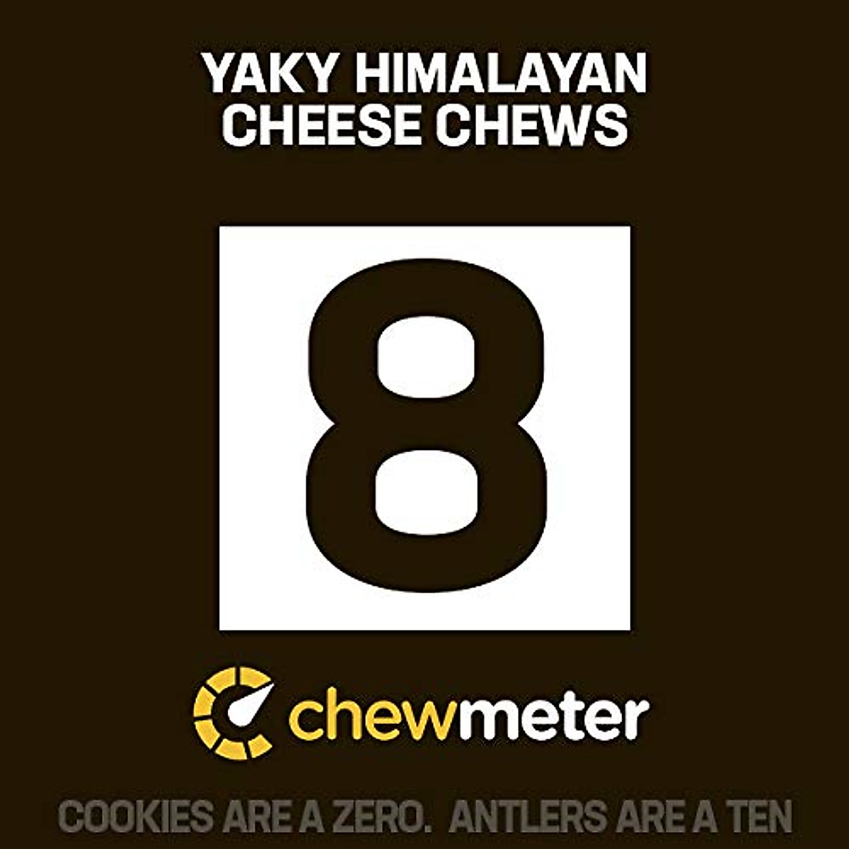 Chewmeter Himalayan Yaky Cheese Chew, 100% Natural, Long Lasting, Gluten Free, Healthy & Safe Dog Treats, Lactose & Grain Free, Protein Rich, Stain Free, Large, For Dogs 55 Lbs & Under, 3 lb Bulk Tub