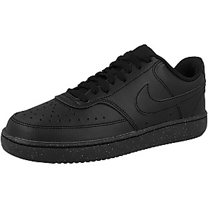 Nike Men's Court Vision Low Next Nature Shoes Sneaker, Black/Black-Black, 8.5