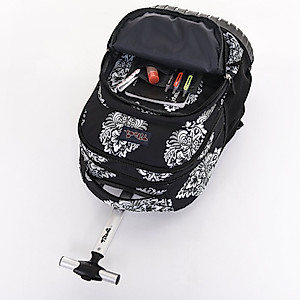Tilami Rolling Backpack 18 inch Boys and Girls Laptop Backpack, Totem