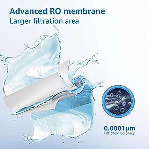 Waterdrop WD-G2P600-RO Filter, Replacement for WD-G2P600-W Reverse Osmosis System, 2-year Lifetime, Reduce PFAS