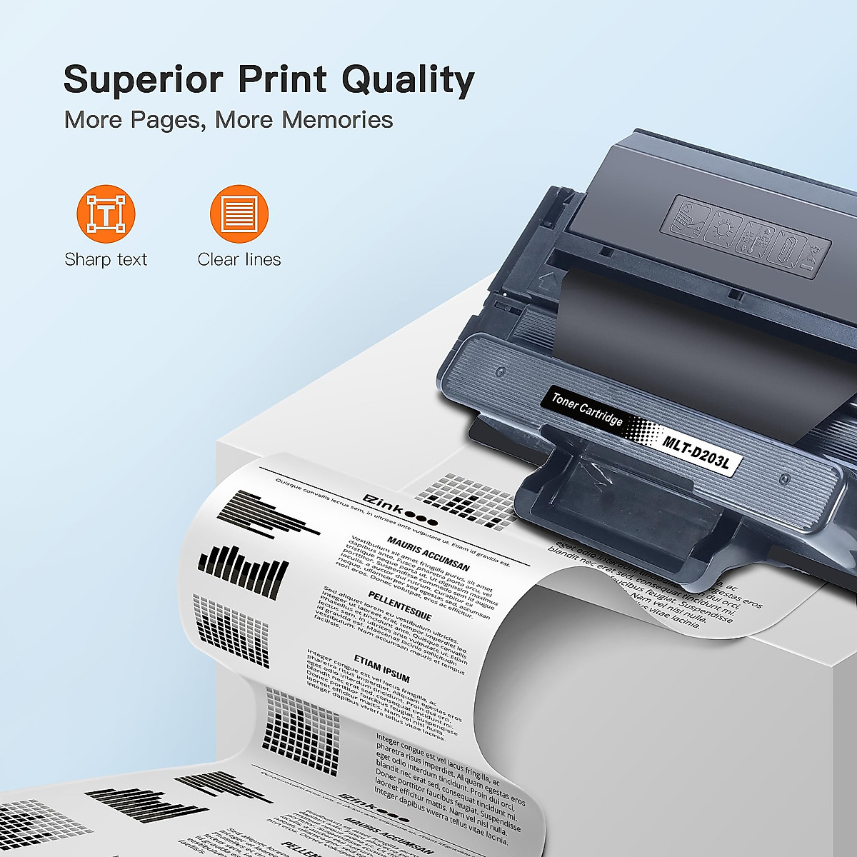 E-Z Ink (TM Compatible Toner Cartridge Replacement for Samsung 203 203L MLT-D203L High Yield to use with ProXpress M3370FD M3870FW M4070FR M3320ND M3820DW M4020ND (Black, 1 Pack)